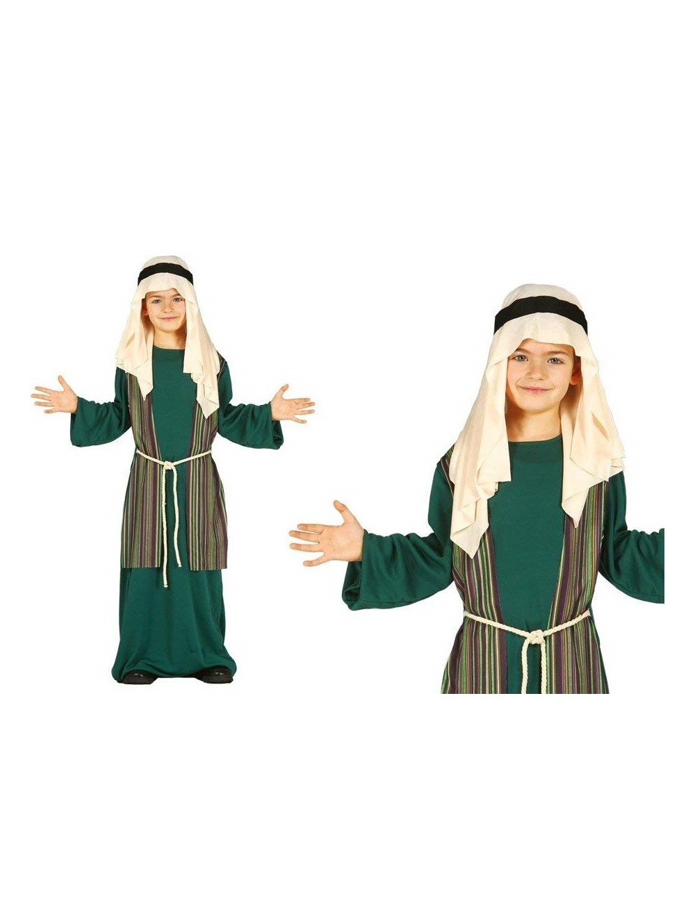 Costum Sfantul Iosif, verde, copii 3-12 ani