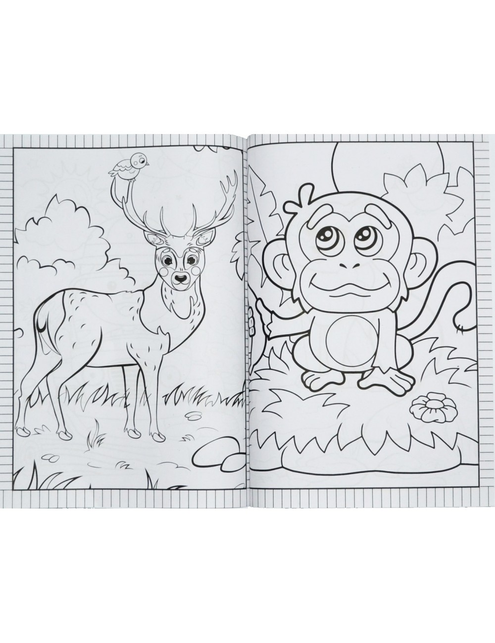 Carte de colorat, Jungla, format A4