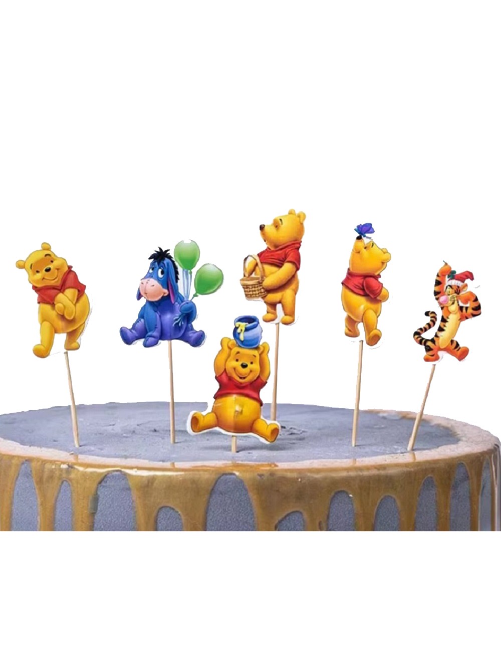 Set 6 decoratiuni Ursuletul Winnie de plus